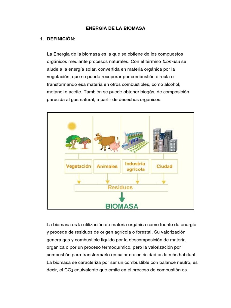 Energía de La Biomasa | PDF | Bioenergía | Recursos energéticos
