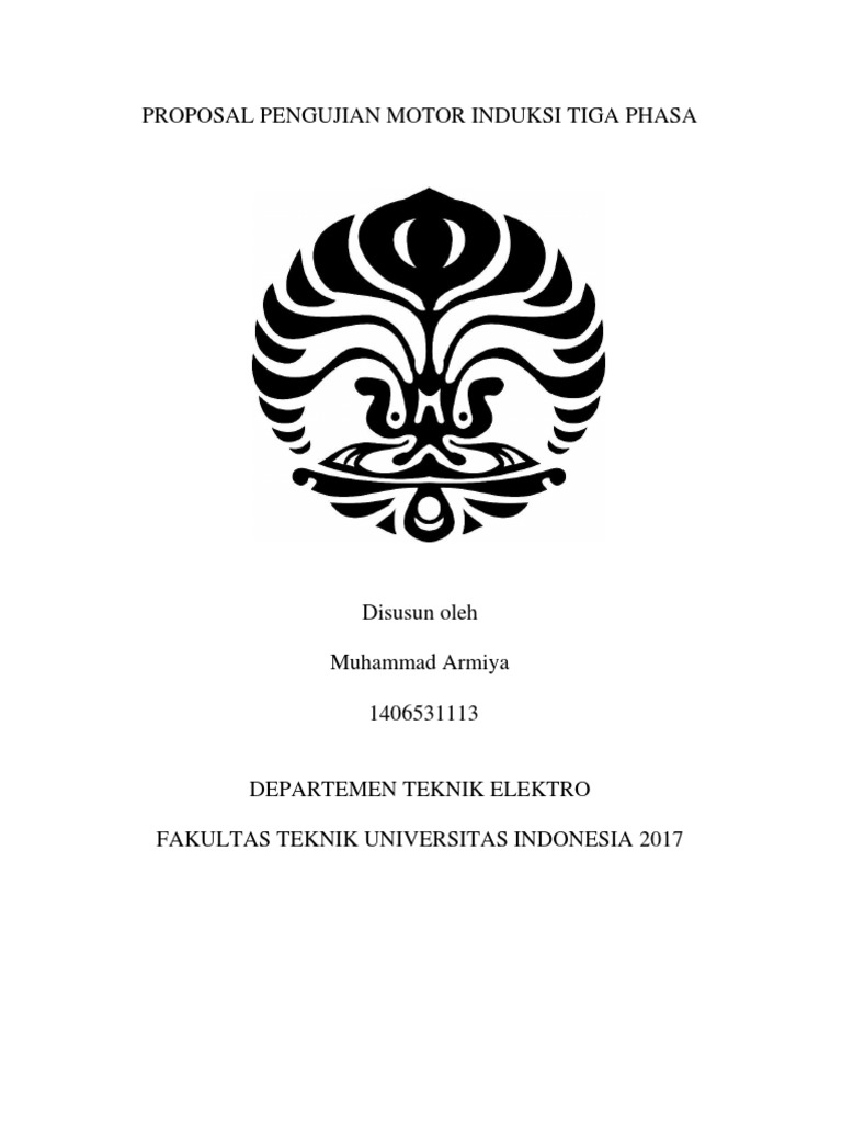Proposal Pengujian Motor Induksi Tiga Phasa | PDF