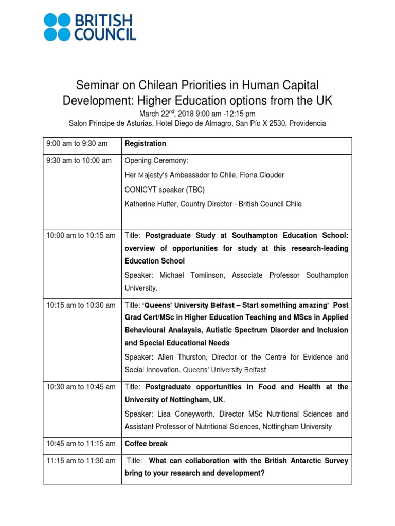 Seminar Programme | Download Free PDF | University College London ...