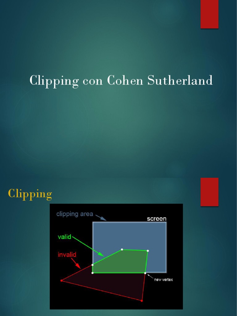 Algoritmo Cohen-Sutherland | PDF | Poco | Unidad de procesamiento gráfico