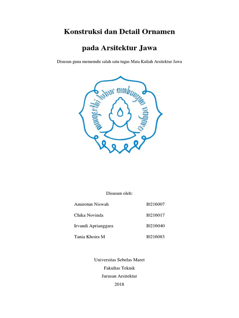 ORNAMENTAL DETAILS IN JAVANESE ARCHITECTURE | PDF