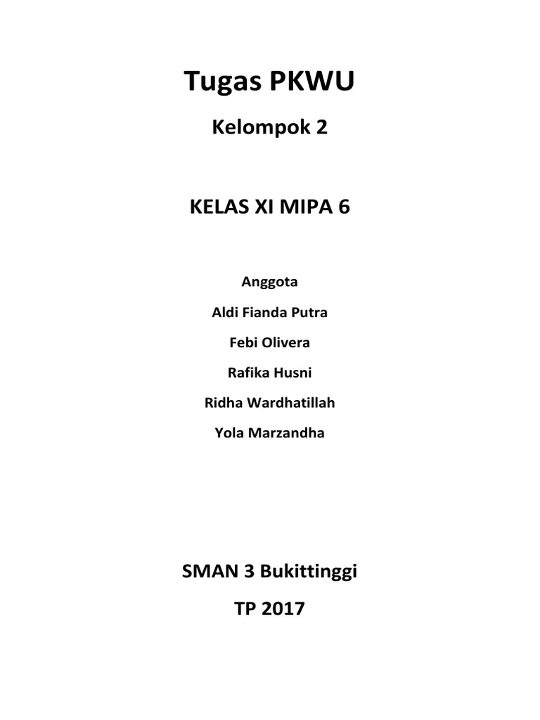 Print Pkwu | PDF | Karier & Perkembangan