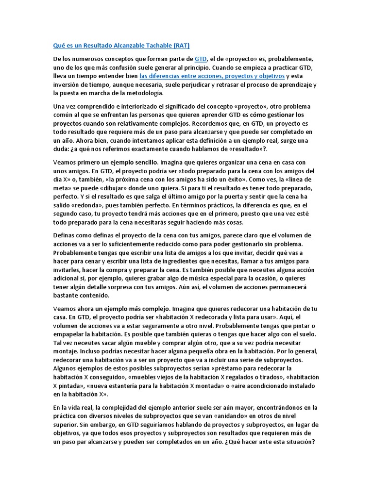 Qué Es Un Resultado Alcanzable Tachable | PDF | Percepción | Conocimiento