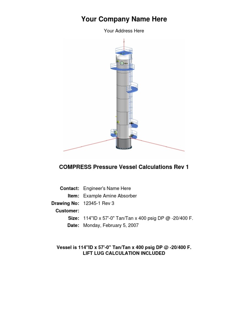 Sample Compress Hydrostatic Test | PDF | Pressure | Materials Science