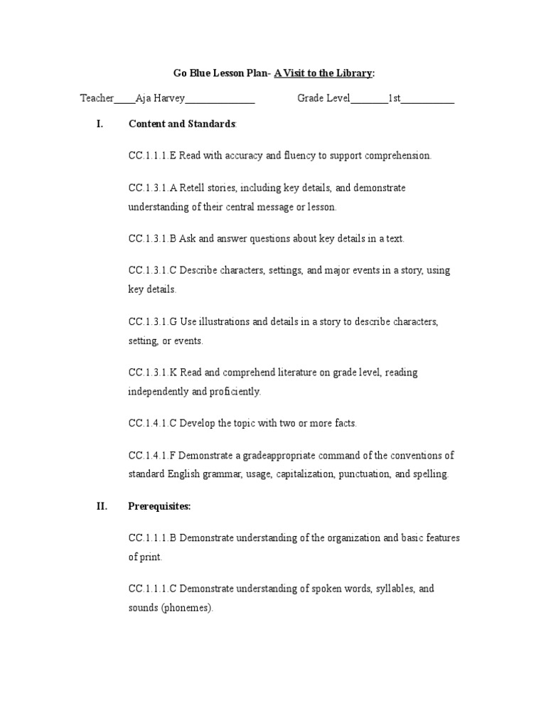 A Visit To The Library | PDF | Reading Comprehension | Semiotics