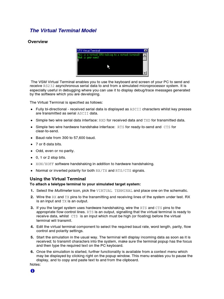 Simulate a Virtual Terminal for Debugging Microcontrollers | PDF ...