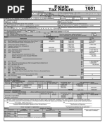 BIR Form No. 1801 (Estate Tax Return) | PDF | Taxes | Tax Deduction