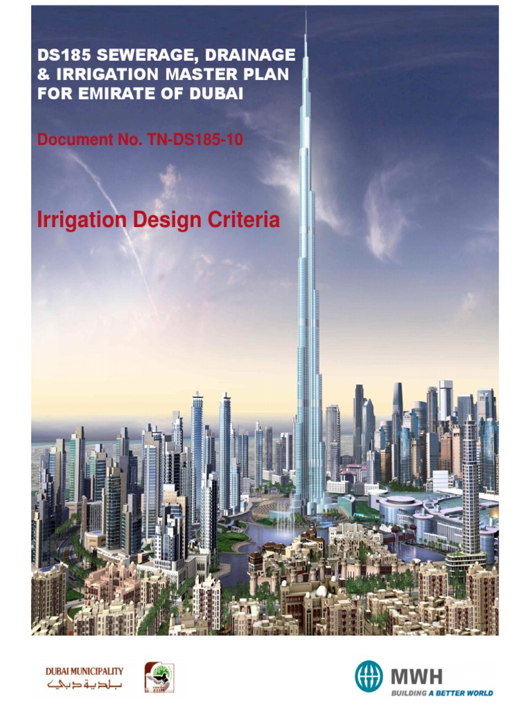 DM DS 185 Draft Irrigation Design Criteria | PDF | Soil | Irrigation
