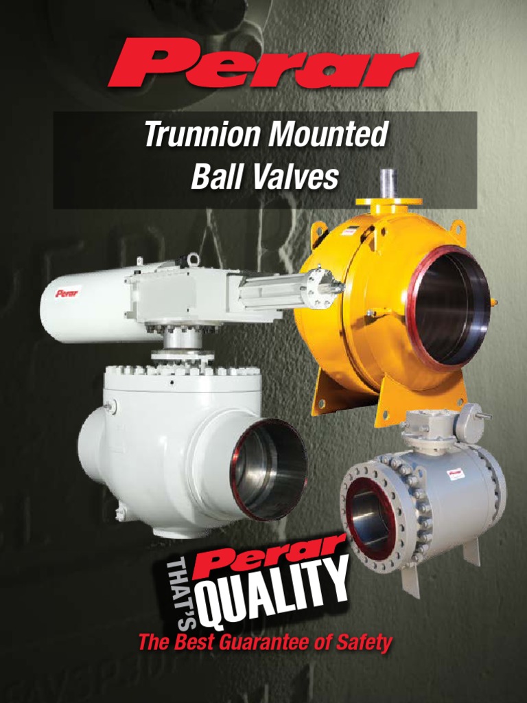 Perar-Trunnion-Ball-Valves.pdf | Valve | Pipe (Fluid Conveyance)