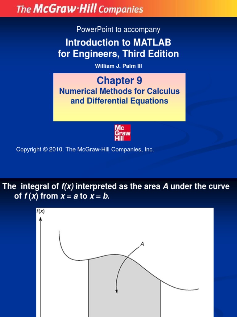 Introduction To MATLAB For Engineers, Third Edition: Numerical Methods ...