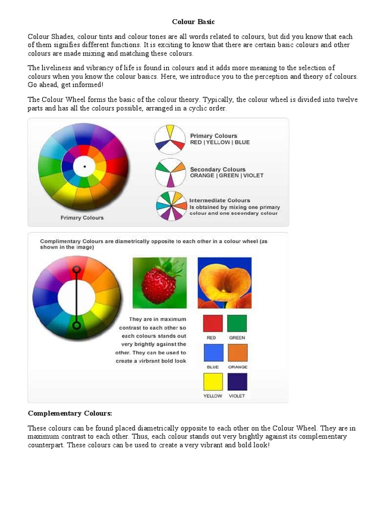 Science of Colors | PDF | Color | Blue
