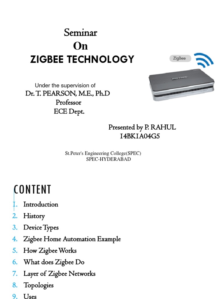 Zigbee | PDF | Network Topology | Computer Network