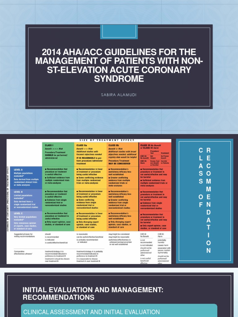 Aha Guidelines Non-Stemi | PDF | Myocardial Infarction | Ischemia