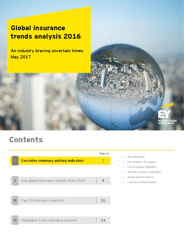 Global Insurance Trends Analysis 2016 | PDF | Insurance | Mergers And ...