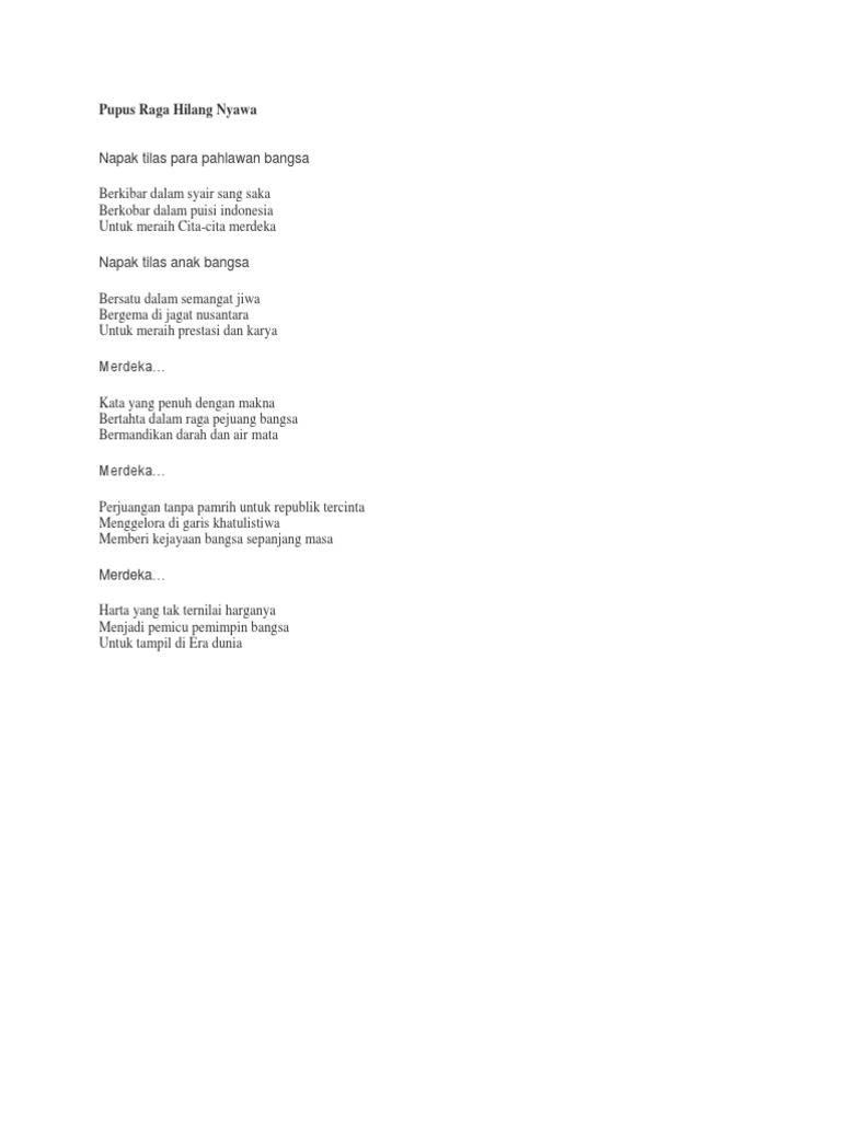 Pupus Raga Hilang Nyawa | PDF