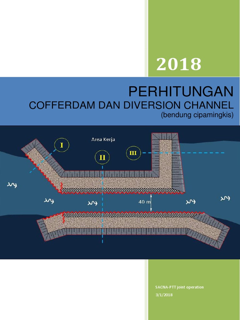 Perhitungan Cofferdam Dan Diversion Channel-1 | PDF