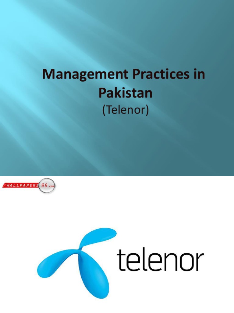 Management Practice of Telenor | PDF | Pakistan | Economies