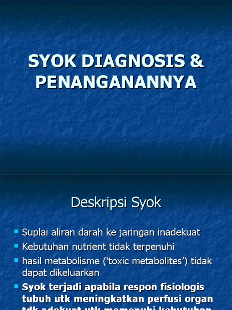 Penanganan Syok | PDF