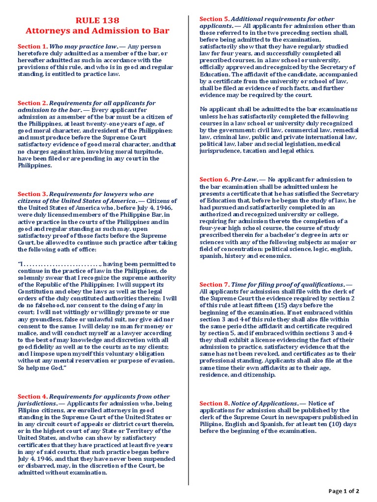 Rule 138 | PDF | Test (Assessment) | Government