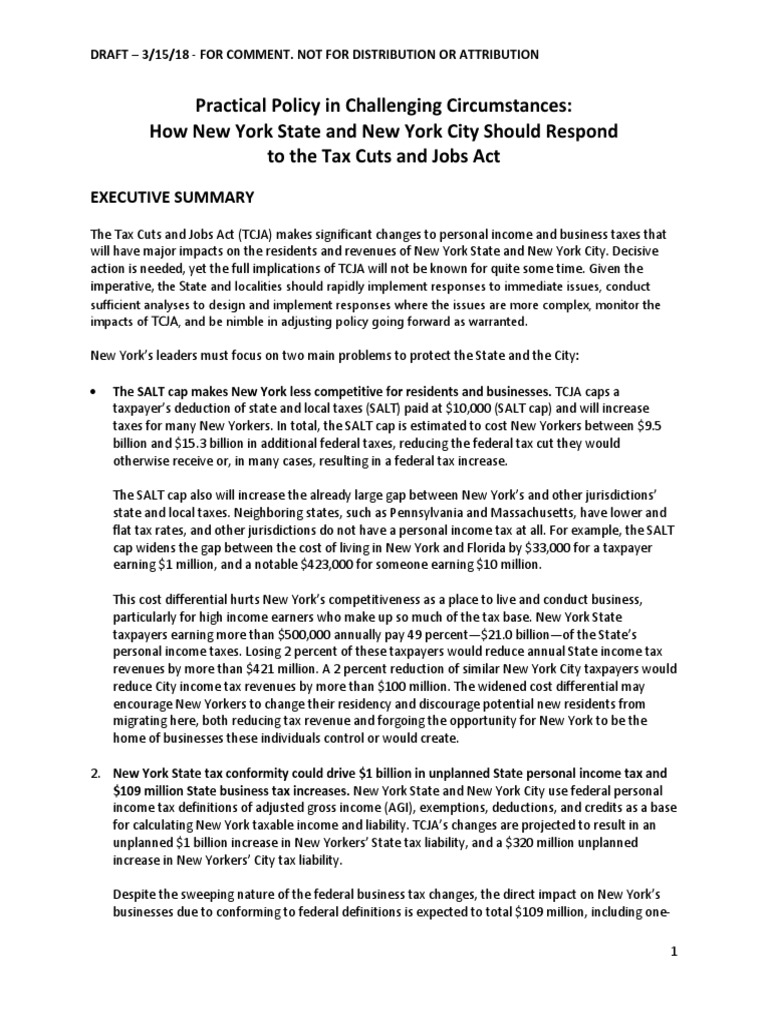 SALT Report | PDF | Income Tax In The United States | Tax Deduction