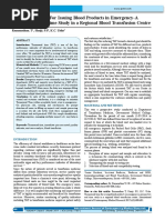 Blood Transfusion Monitoring Form | PDF | Science & Mathematics