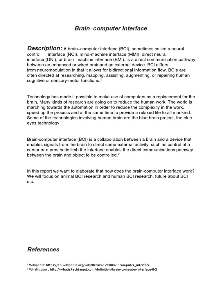 Connecting Brains and Machines: An Overview of Brain-Computer Interface ...