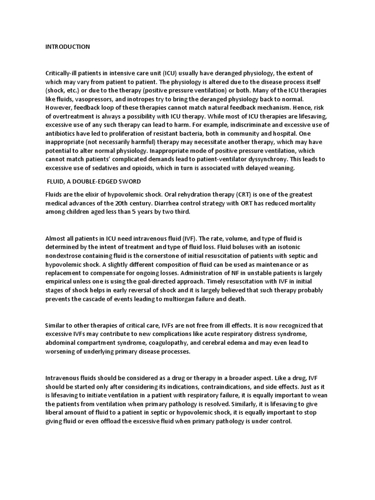 SOSD Phases of Fluid Resuscitation | PDF | Shock (Circulatory) | Sepsis