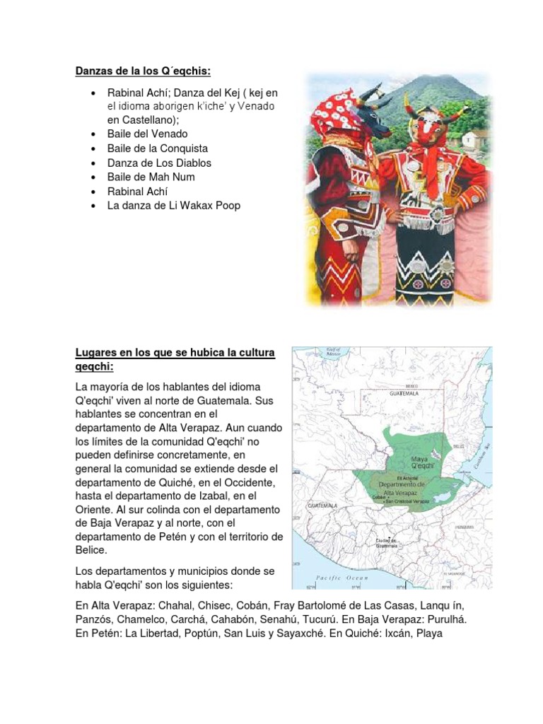 Cultura y tradiciones del pueblo q'eqchi | PDF | Pueblos mayas ...