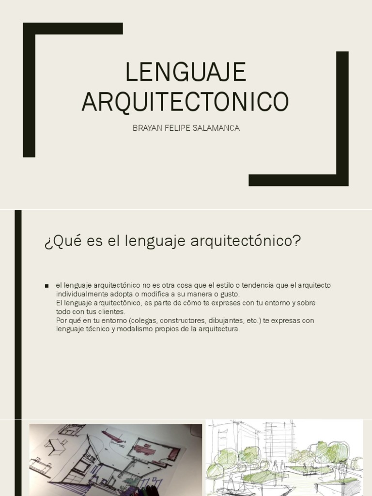 Lenguaje Arquitectonico | PDF