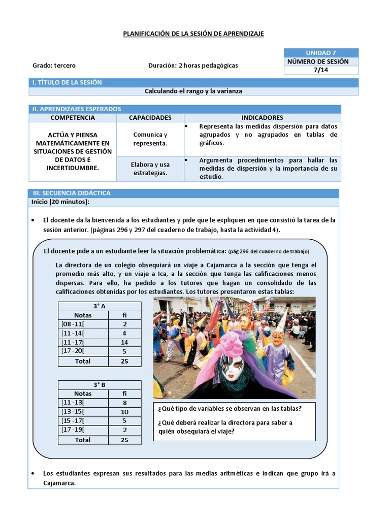 Clase de Matematica U7 Sesion 07 | Descargar gratis PDF | Maestros ...