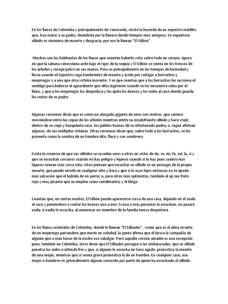 El Silbon Mito | PDF