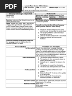 Semi-Detailed Lesson Plan in Word Stress OCC | PDF | Stress (Linguistics) | Word