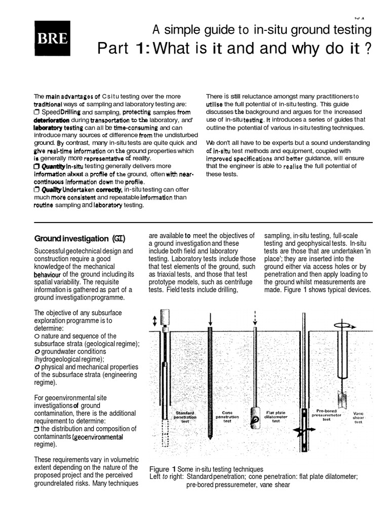 In-Situ Ground Testing Overview | PDF | In Situ | Subroutine