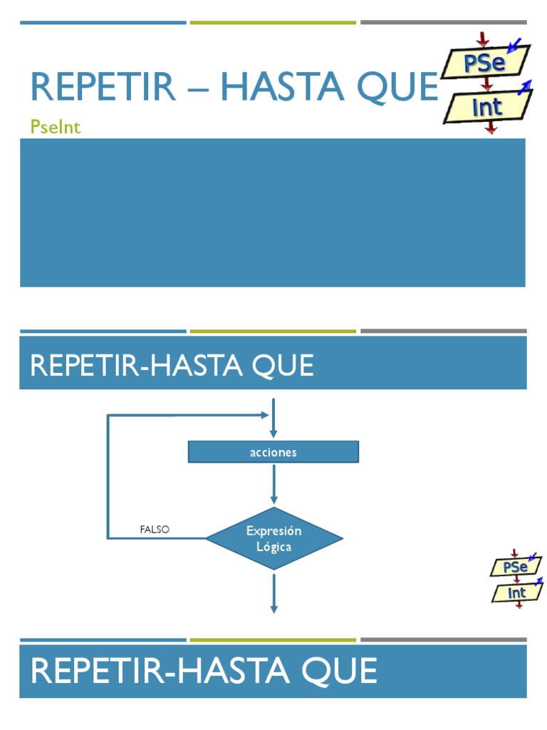 Ciclo Repetir-Hasta Que en PseInt | PDF | Informática