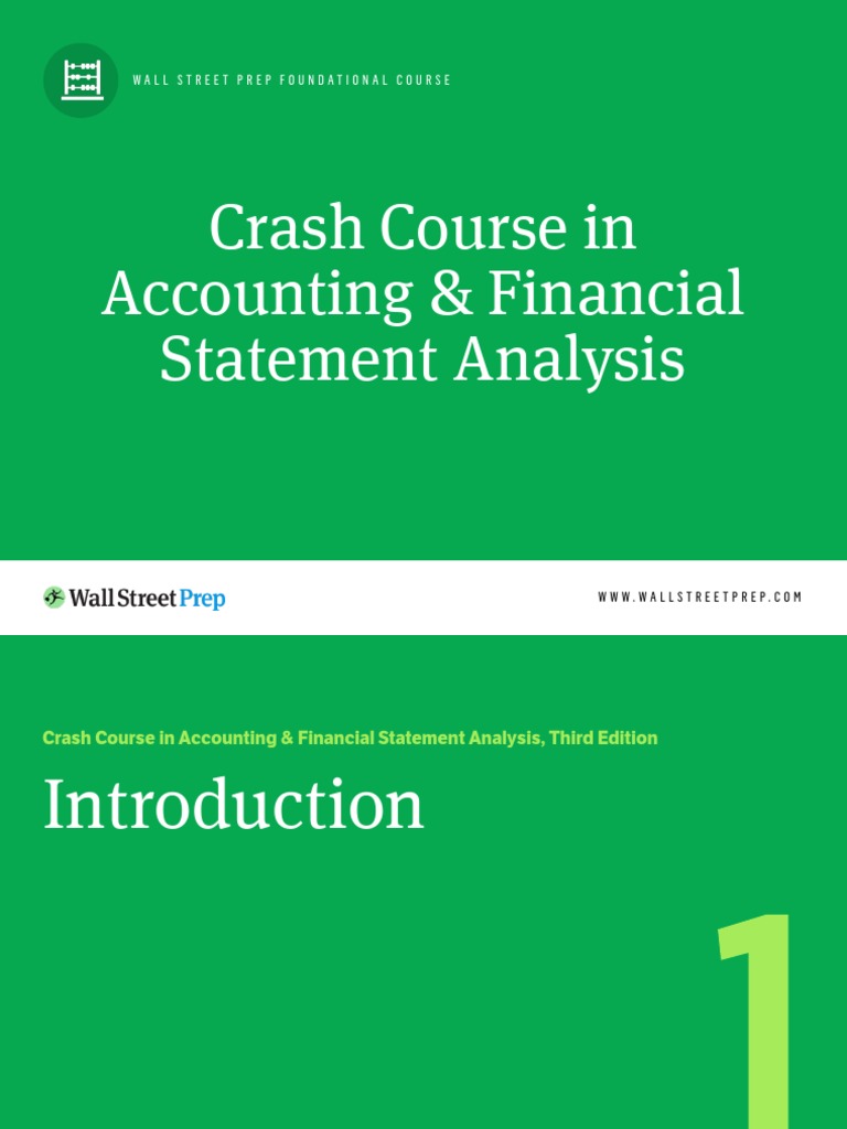 Crash Course in Accounting & Financial Statement Analysis | Download ...