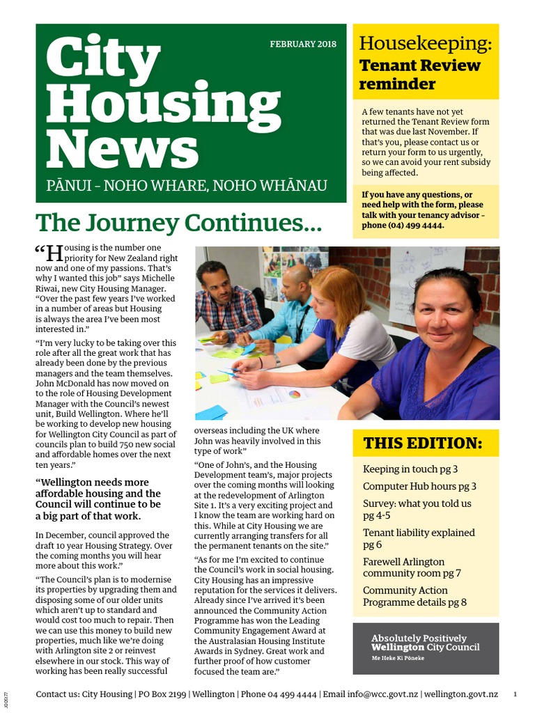 J005177-Housing-Newsletter-Jan-2018 Web | PDF | Leasehold Estate | Wellness