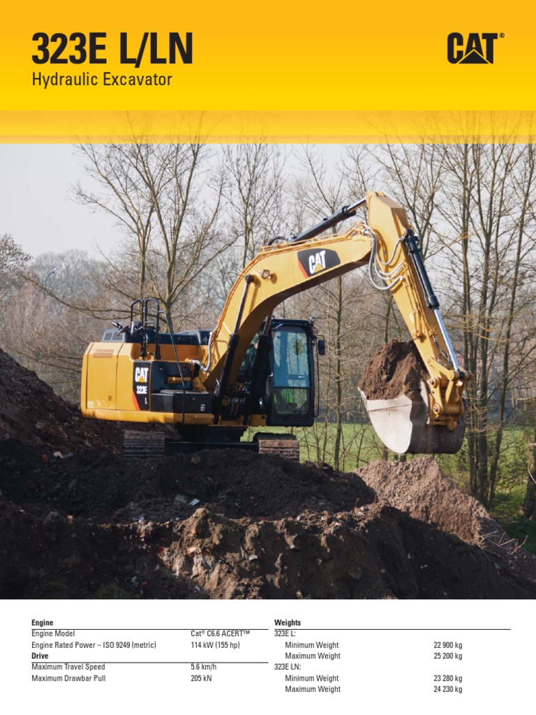 Cat 323el | PDF | Biodiesel | Engines