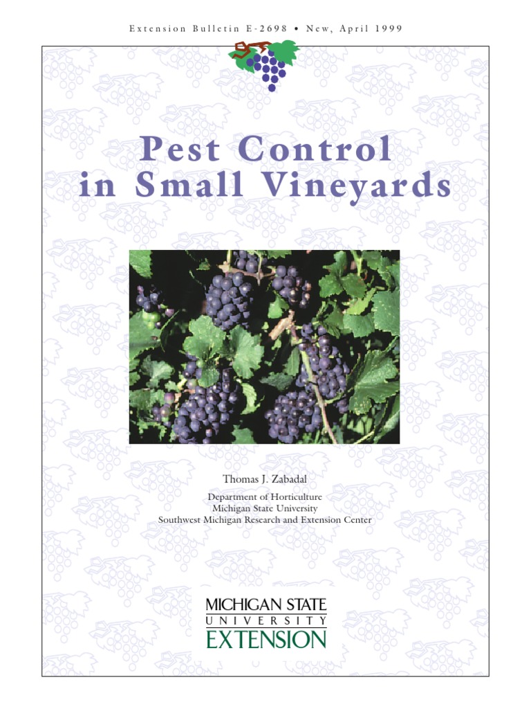 Pest Control in Small Vineyards: Extension | PDF | Vitis | Vineyard