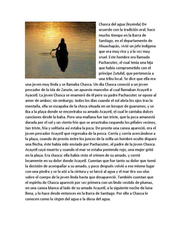 Leyenda de Chasca, la Virgen del Agua | PDF