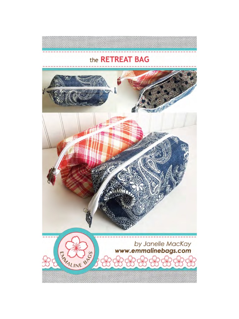 Retreat Bag Tutorial | PDF | Seam (Sewing) | Sewing