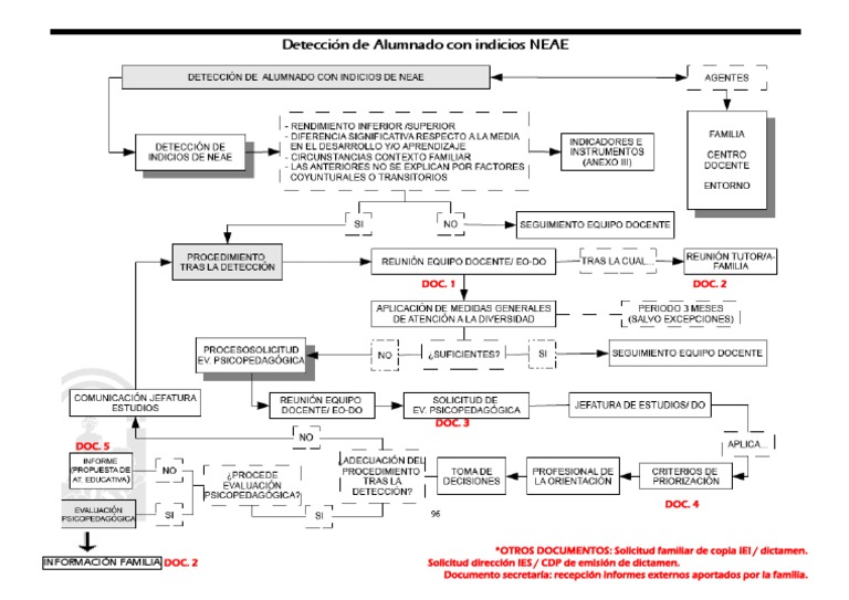 ESQUEMA Deteccioìn de Alumnado Con Indicios NEAE | PDF