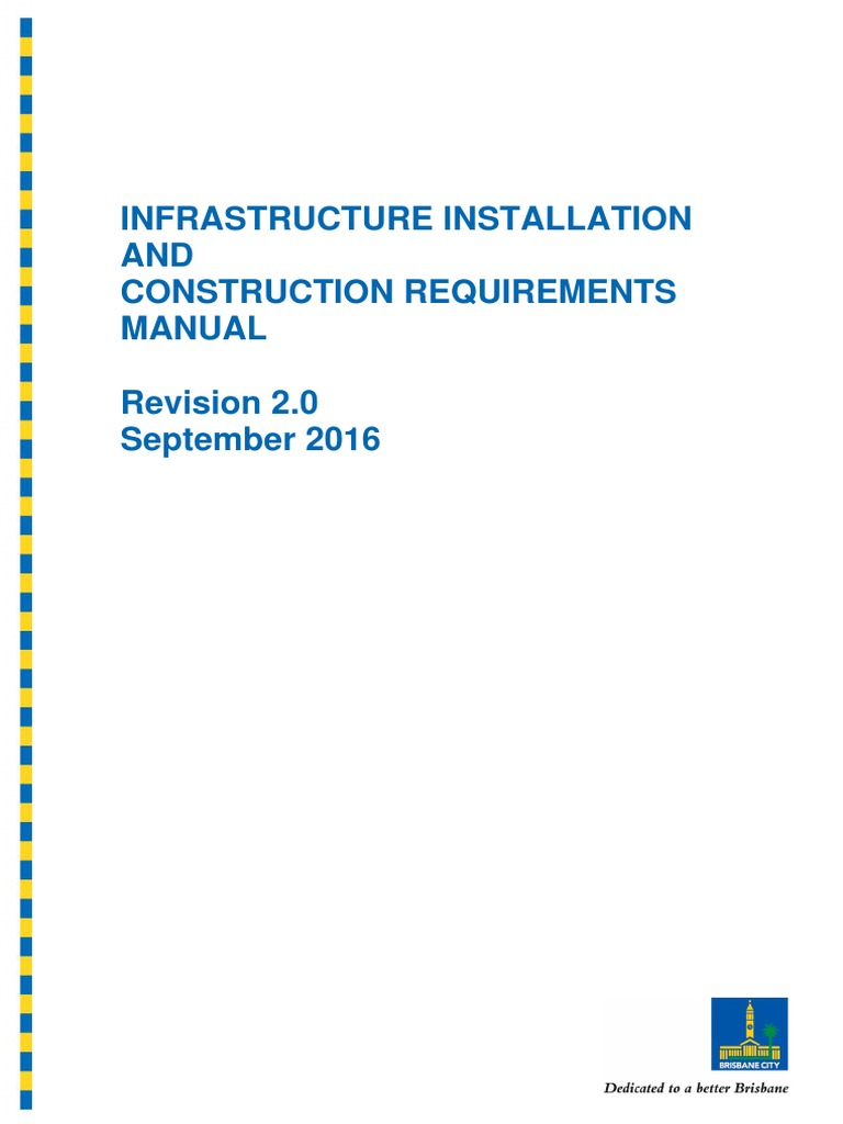 Infrastructure Installation and Construction Requirements Manual | PDF ...