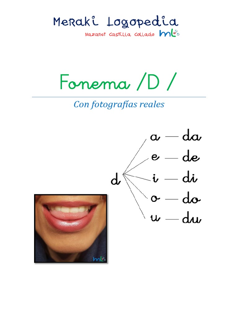 Actividades y Articulación del Fonema D | PDF