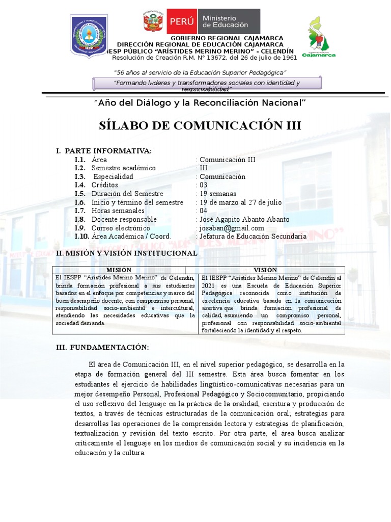 Formato de Sílabo | PDF | Evaluación | Salón de clases
