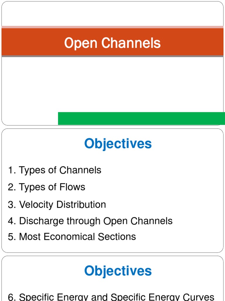 Open Channels | PDF | Fluid Dynamics | Laminar Flow