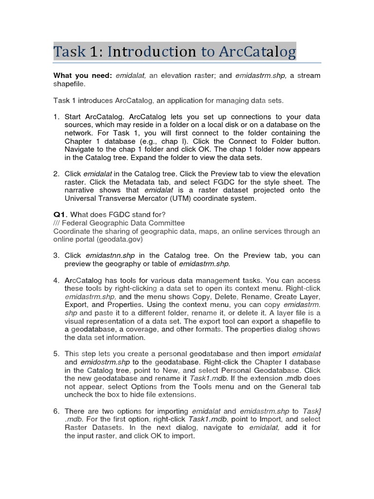 Arc Gis | PDF | Arc Gis | Information Science