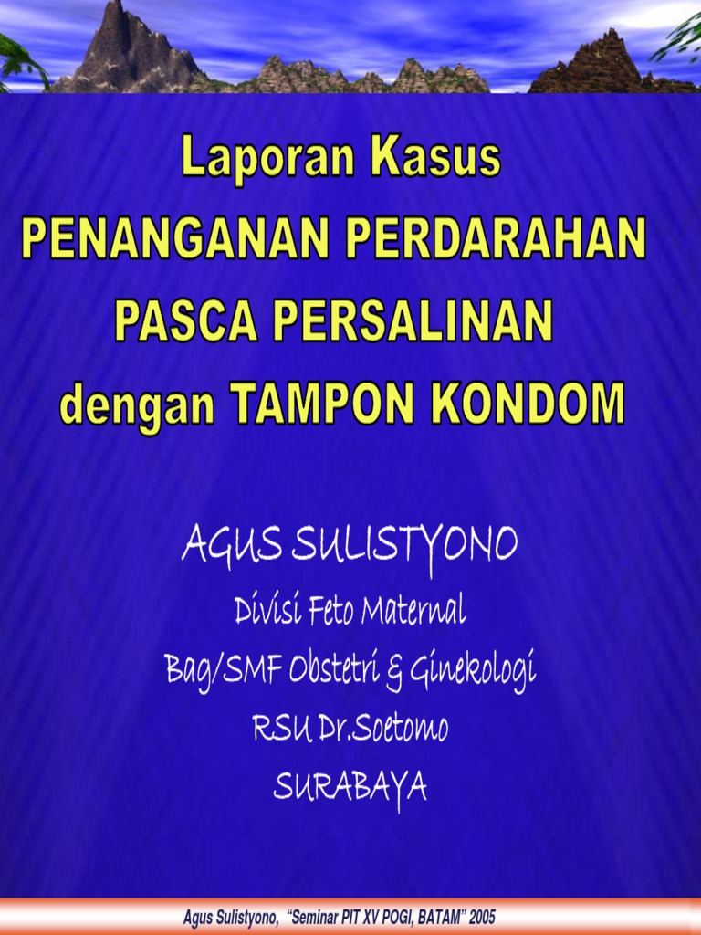 Balon Kondom Kateter Utk HPP | PDF