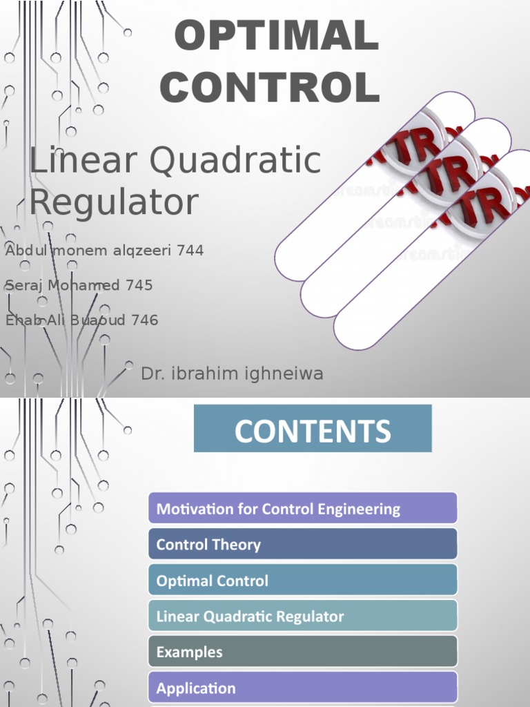 LQR | PDF | Optimal Control | Control Theory