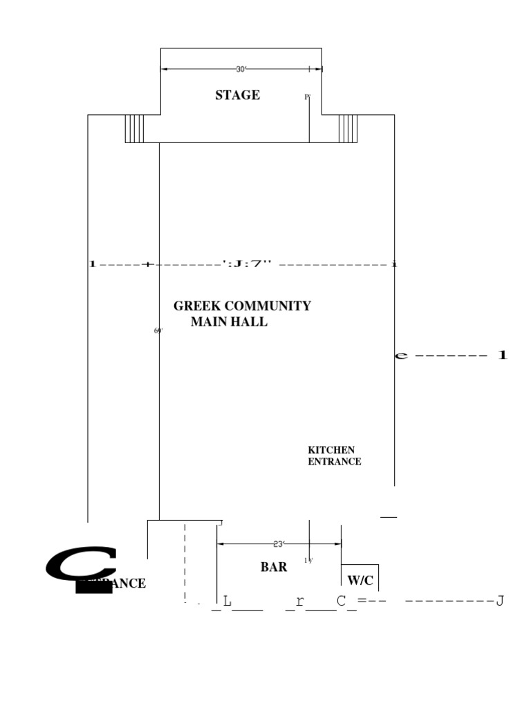 Greek Hall Layout | PDF