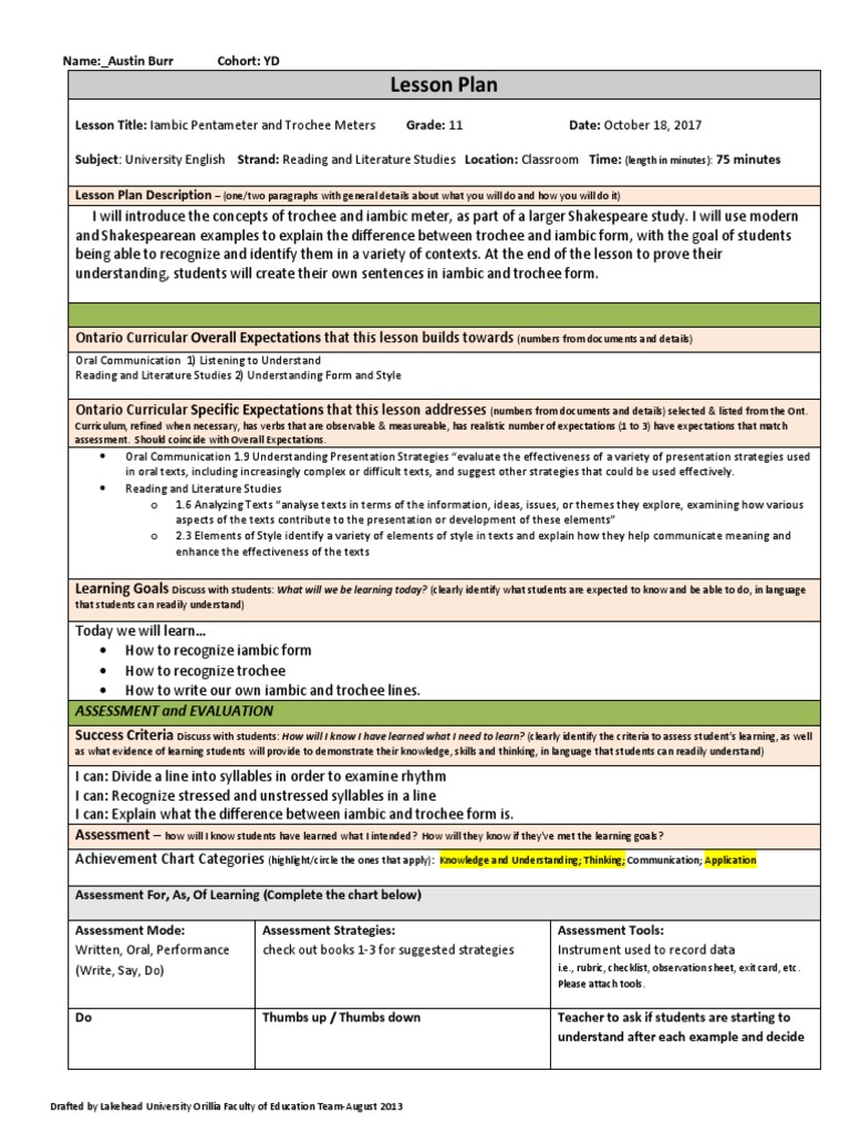 Educ 4490 Lesson Plan | Download Free PDF | Educational Assessment ...